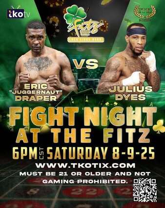 Eric Draper vs. Julius Dyes, Fight Night at the Fitz | Boxing Bout ...