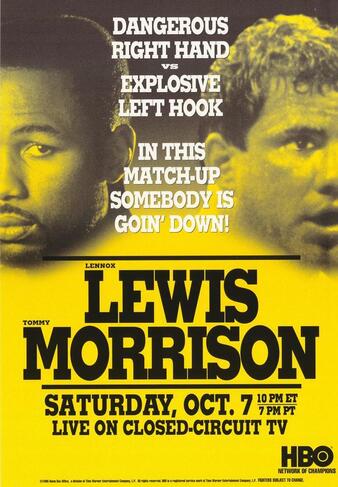 Montell Griffin vs. John Mitchell, Lewis vs. Morrison | Boxing Bout ...