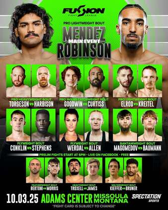 Cameron Mason vs. Tony Garcia, Fusion Fight League | MMA Bout | Tapology
