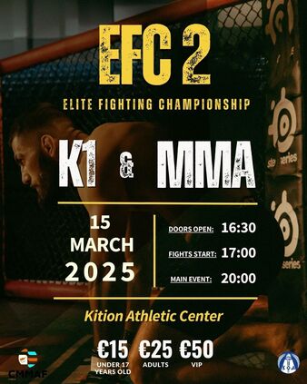 Savvas Paschalidis vs. Chris Elia, EFC Cyprus 2 | Kickboxing Bout ...