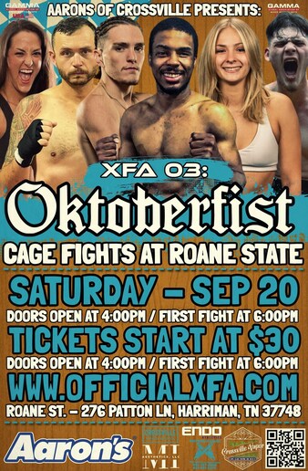 XFA 3: Oktoberfist | MMA & Kickboxing Event | Tapology