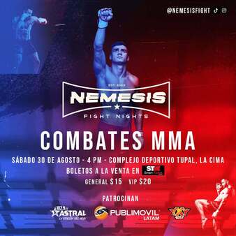 Erick Contreras vs. Luis Anderson, Nemesis Fight Night | Kickboxing ...