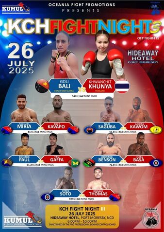 Naki Saguba vs. Adrian Kawom, KCH Fight Night 3 | Boxing Bout | Tapology