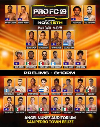 Edwin de Jesus Llanes vs. Marvin Rios, PRO FC 19 | MMA Bout | Tapology