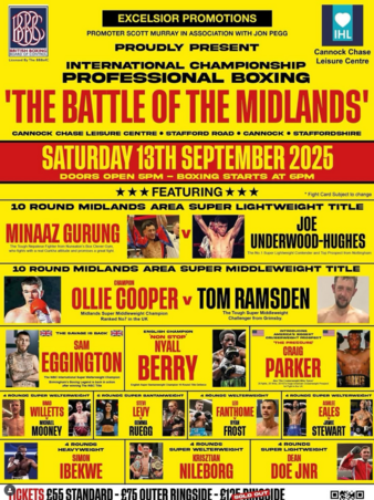 The Battle of the Midlands | Boxing Event | Tapology