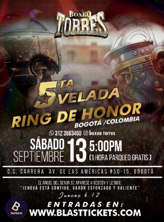Wilber Blanco vs. Deiver Avila, 5ta Velada Ring de Honor | Boxing Bout ...