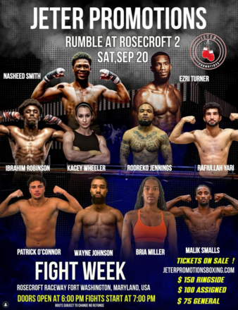 Patrick O'Connor vs. Colton Carner, Rumble at Rosecroft 2 | Boxing Bout ...
