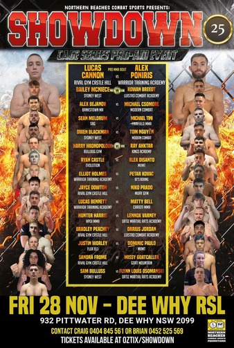 Lucas Cannon vs. Alexander Ponoris, Showdown 25 | MMA Bout | Tapology