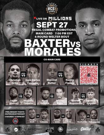Baxter vs. Morales | Boxing Event | Tapology