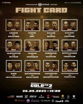 Gold FC 2 | MMA & Kickboxing Event | Tapology