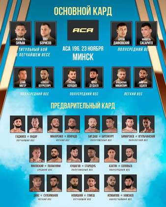 ACA 196: Silva vs. Podlesniy | MMA Event | Tapology