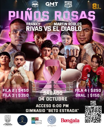 Francisco Rivas vs. Edgar Robles, Puños Rosas | Boxing Bout | Tapology