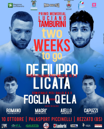 Alex Foglia vs. Leonardo Qela, De Filippo vs. Licata | Boxing Bout ...
