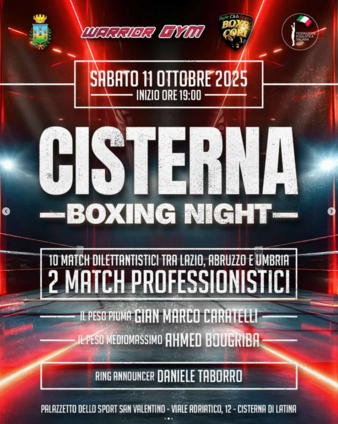 Cisterna Boxing Night | Boxing Event | Tapology