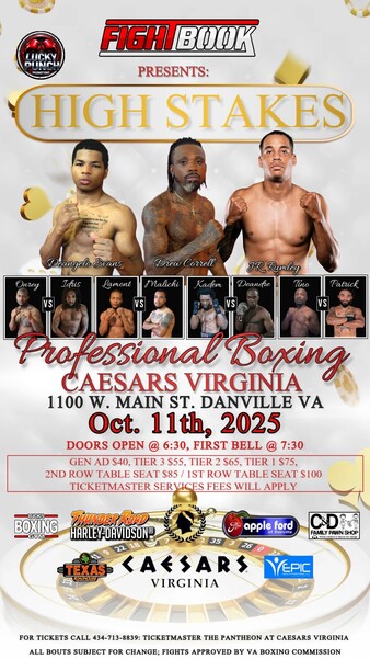 Tino Singletary vs. Patrick Bricenio, High Stakes | Boxing Bout | Tapology