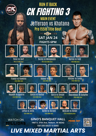 CK Fighting 3: Run It Back | MMA & Kickboxing Event | Tapology