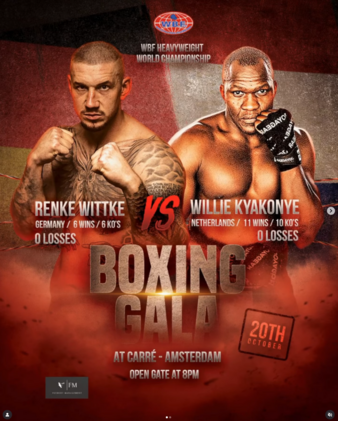 Willy Kyakonye vs. Renke Wittke, Ben Bril Memorial Boxing Gala 2025 | Boxing Bout | Tapology