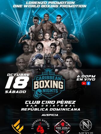 Jean Rony Lazarre vs. Cristofer Villar, Caribbean Boxing Nights ...