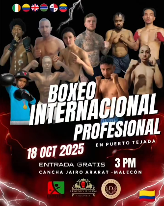Santiago Bedoya vs. Nelson Banguero, Boxeo Profesional Internacional ...