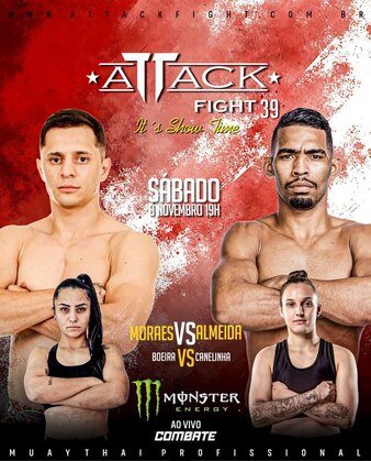 Andreine Boeira vs. Julia Ferreira, Attack Fight 39 | Muay Thai Bout ...