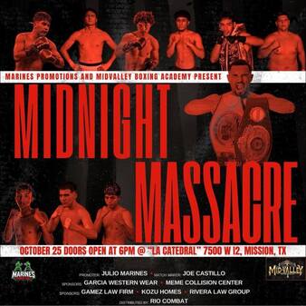 Joseph Caballero vs. Emmanuel Tovias Ibarra, Midnight Massacre | Boxing ...