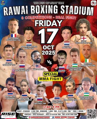 Kon Yang Lek vs. Cartoon, Rise Fight Night Series | Muay Thai Bout | Tapology