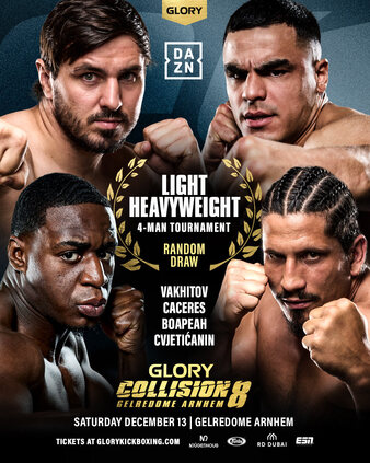 Cem Caceres Aygun vs. Miloš Cvjetićanin, Glory Collision 8 | Kickboxing Bout | Tapology