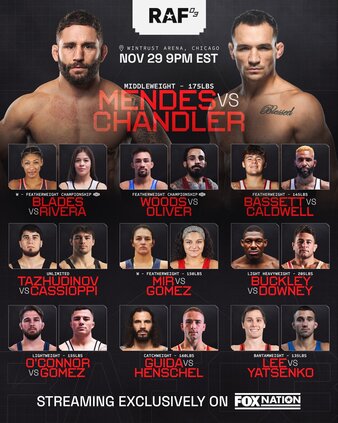 Michael Chandler vs. Chad Mendes, RAF 3 | Wrestling Bout | Tapology