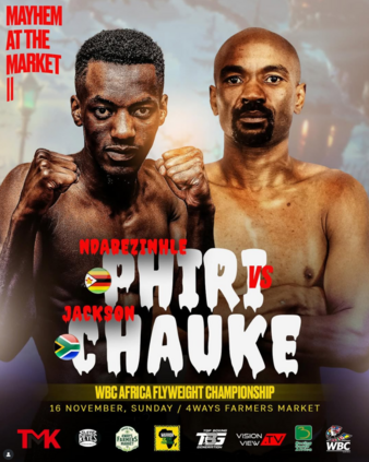 Ndabezinhle Phiri vs. Jackson Chauke, Mayhem at the Market II | Boxing ...