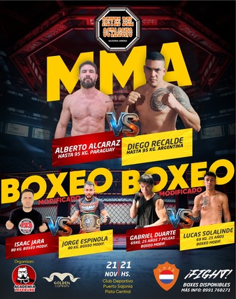 Isaac Jara vs. Jorge Espinola, Reyes del Octagono | Boxing (Cage) Bout ...