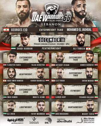 UAE Warriors 66: Lebanon | MMA Event | Tapology