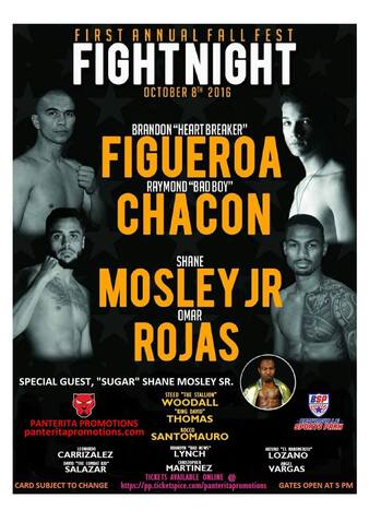 Steed Woodall vs. David Thomas, Figueroa vs. Chacon | Boxing Bout ...