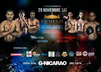 Lesther Espino vs. Ricardo Rodriguez, Jimenez vs Lopez | Boxing Bout | Tapology