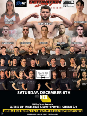 Zack Fitzpatrick vs. Patrick Lilly, Black Tie Boxing | Boxing Bout ...