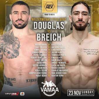 Zane Breich vs. Cash Douglas, Road to Hex 6 | MMA Bout | Tapology