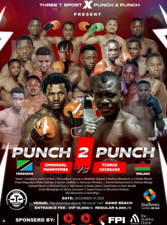 Yusuph Kambi vs. Salum Geza, Punch 2 Punch | Boxing Bout | Tapology