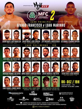 Samuel Silva vs. Edinelson Moraes, Muiraquitã Forest Combat 2 | MMA ...
