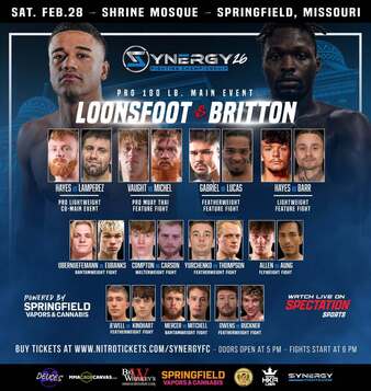 Synergy FC 26: Springfield Fight Night | MMA & Muay Thai Event | Tapology