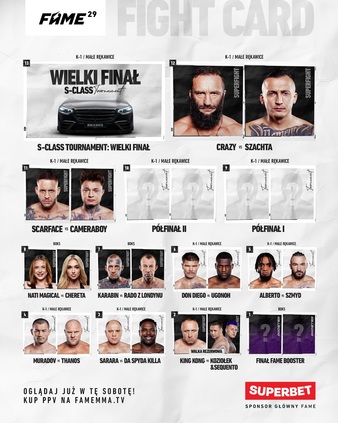 Fame 29: S-Class Tournament | Kickboxing & Boxing Event | Tapology