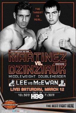 Martinez vs. Dzinziruk | Boxing Event | Tapology