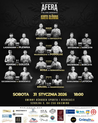 GSW: AFERA O PAS ZIEMI GNIEWIŃSKIEJ | Boxing & Kickboxing Event | Tapology