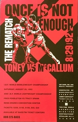 Freddie Pendleton vs. Tracy Spann, Toney vs. McCallum II | Boxing Bout ...