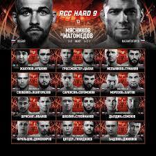 RCC HARD 9: Myasnikov vs. Magomedov | Event | Tapology