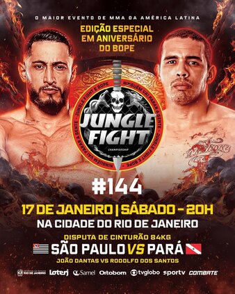 Jungle Fight 144: Edição Especial em Aniversário do BOPE | MMA Event ...