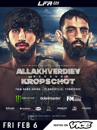 LFA 226: Allakhverdiev vs. Kropschot | MMA Event | Tapology