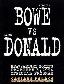 Bowe vs. Donald | Boxing Event | Tapology