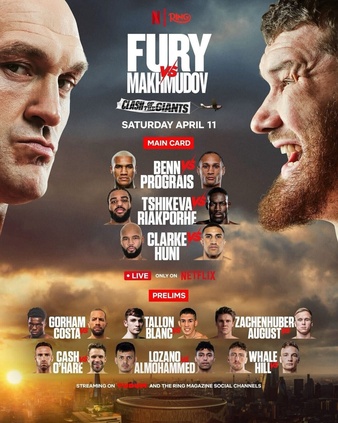 Breyon Gorham vs. Eduardo Costa, Fury vs. Makhmudov | Boxing Bout ...