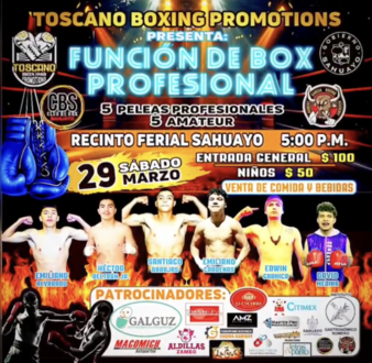 Funcion De Box Profesional | Boxing Event | Tapology