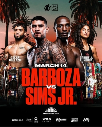 Barboza vs. Sims Jr. | Boxing Event | Tapology