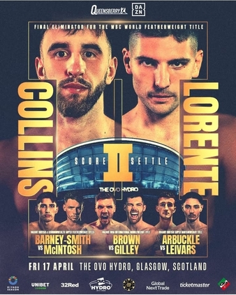 Drew Limond vs. Ryan Frost, Collins vs. Lorente II | Boxing Bout | Tapology